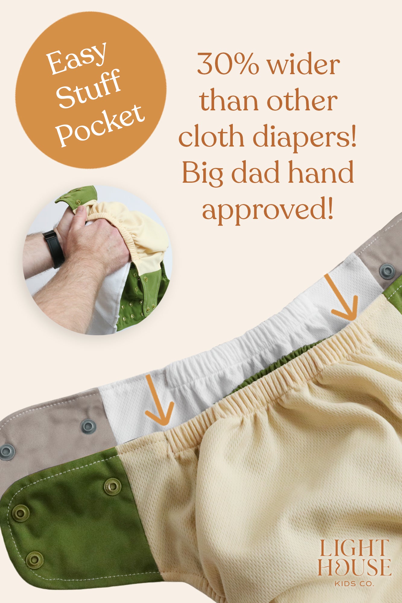 Pocket Diapers with AWJ – Cloth Diapers - Lighthouse Kids
